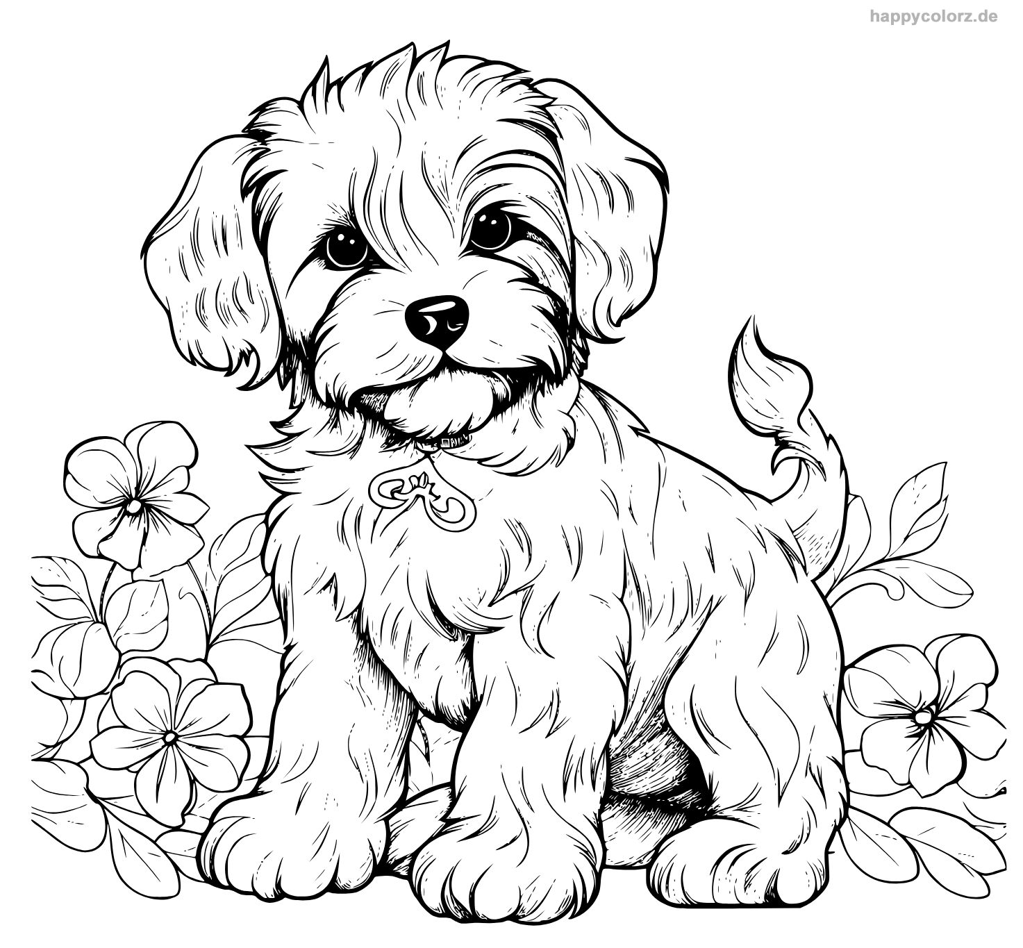 Ausmalbilder Hunde Zum Ausdrucken